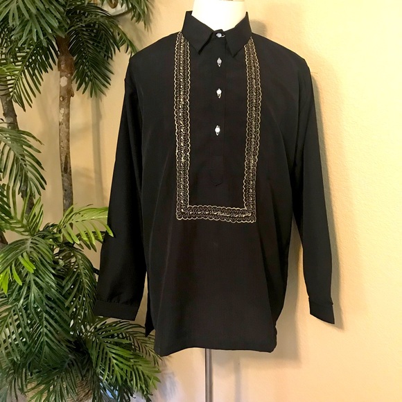 Majestic Vouge Collections | Shirts | Black Long Sleeves Hugo Mens ...